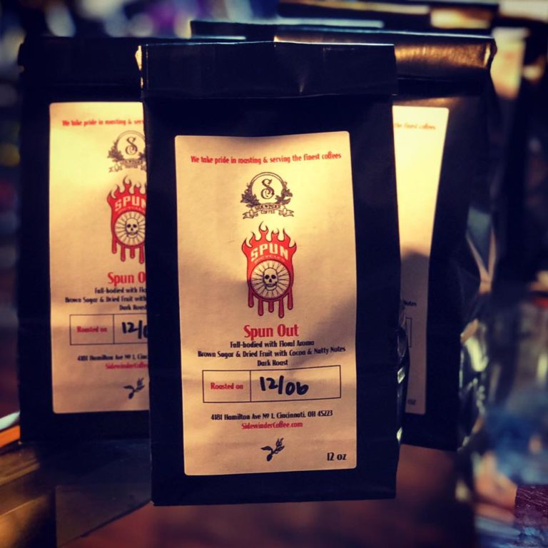Spun Out Coffee blend roasted by Sidewinder Roastery for Spun Bicycles ...